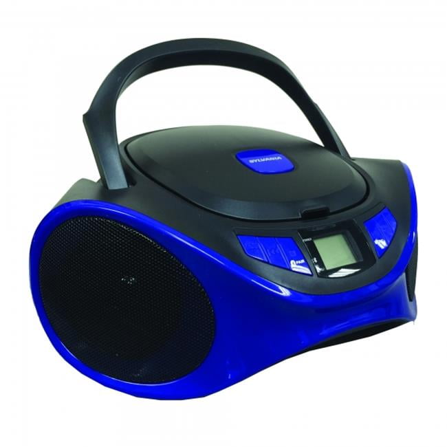 Bluetooth CD AM & FM Boombox, Blue - Walmart.com - Walmart.com
