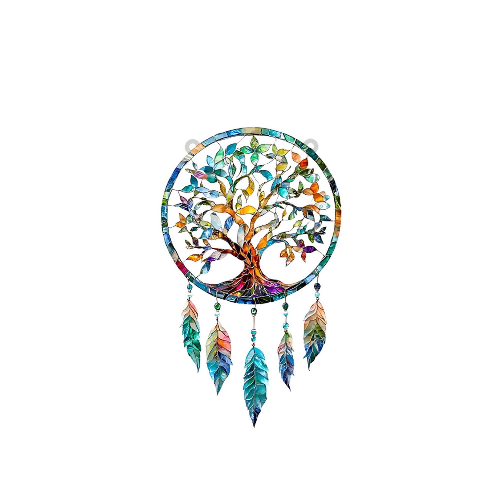 Click here for Binwennn Colorful Wisdom Tree 2d Flat Acrylic Porc... prices