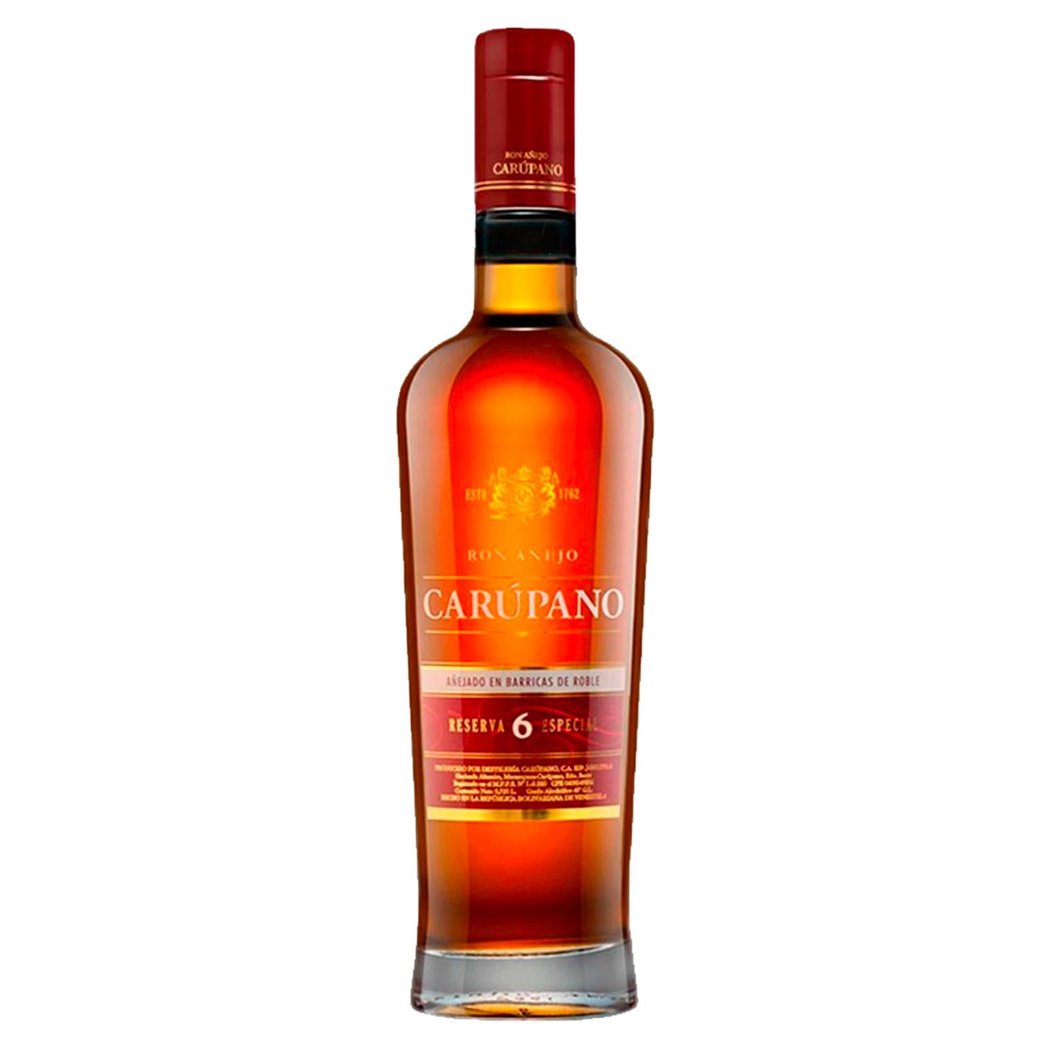 Pack de 12 Ron Carúpano Añejo Reserva 6 Especial 750 ml | Bodega ...