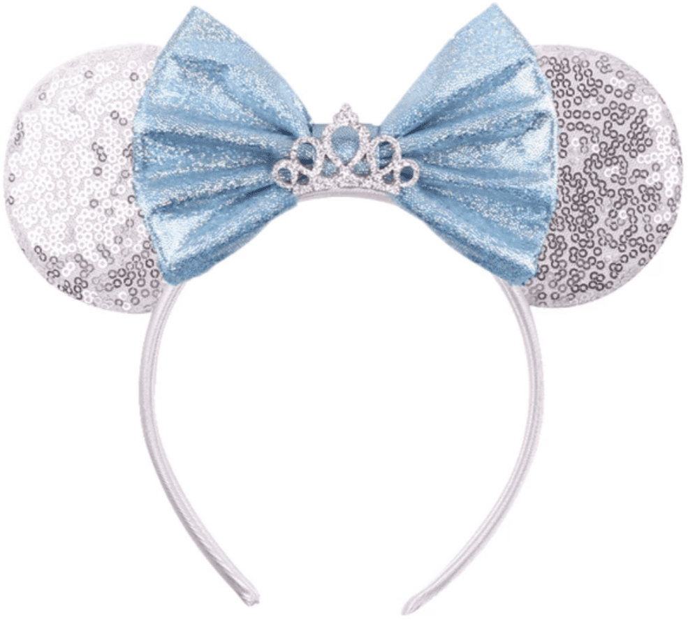 Cinderella Inspired Minnie Ears , Blue Mickey Ears, Princess Minnie Ears, Cinderella Minnie Ears ...