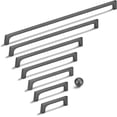 3 Pack Matte Dark Gunmetal Gray Modern Cabinet Pulls 10 Inch(254mm ...
