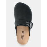 Justice Little and Big Girls' Star Buckle Platform Clogs - Walmart.com