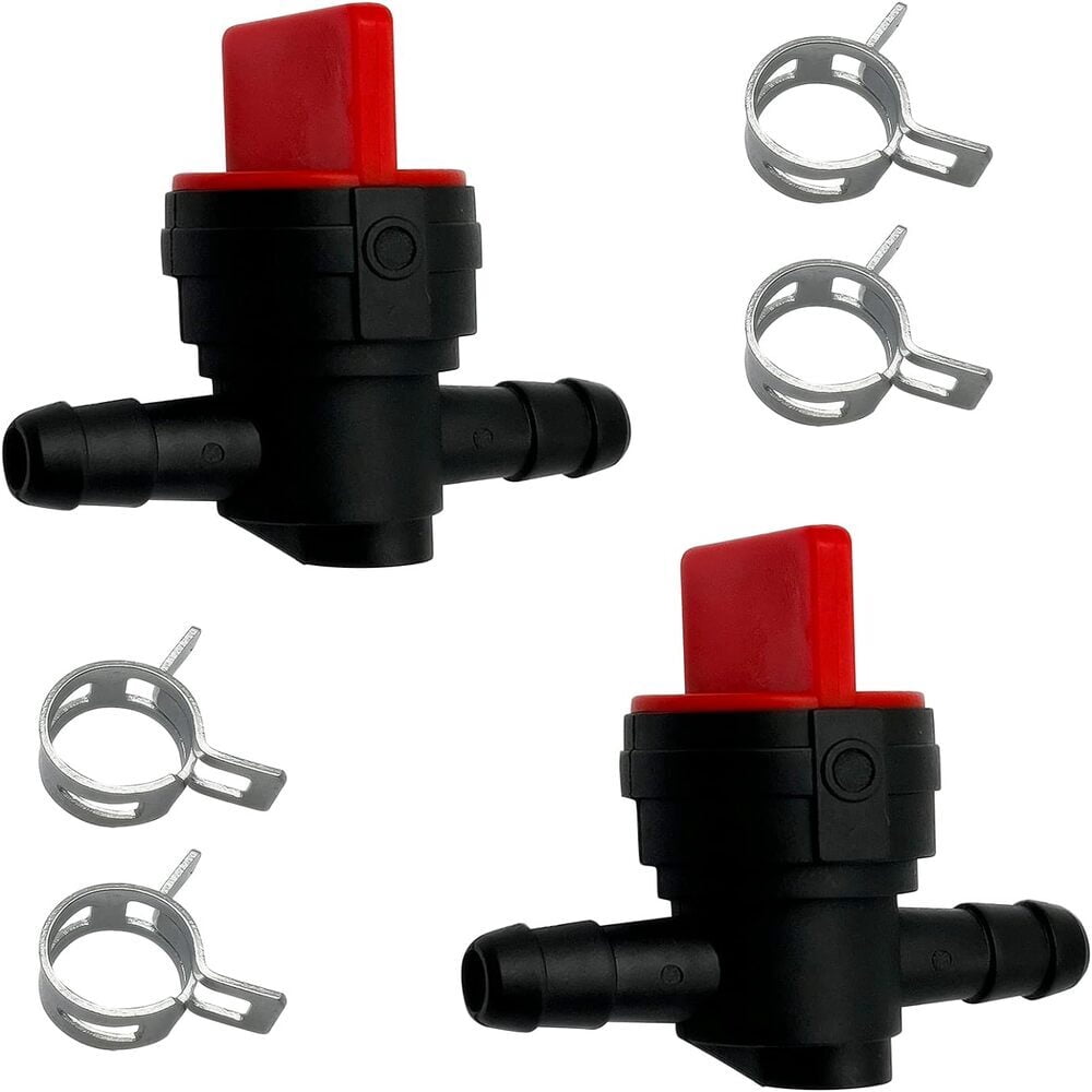1/4" in-line fuel shut-off valve, straight-through gas valve, shut-off ...
