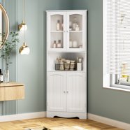 Pemberly Row Cupboard in Walnut - Walmart.com