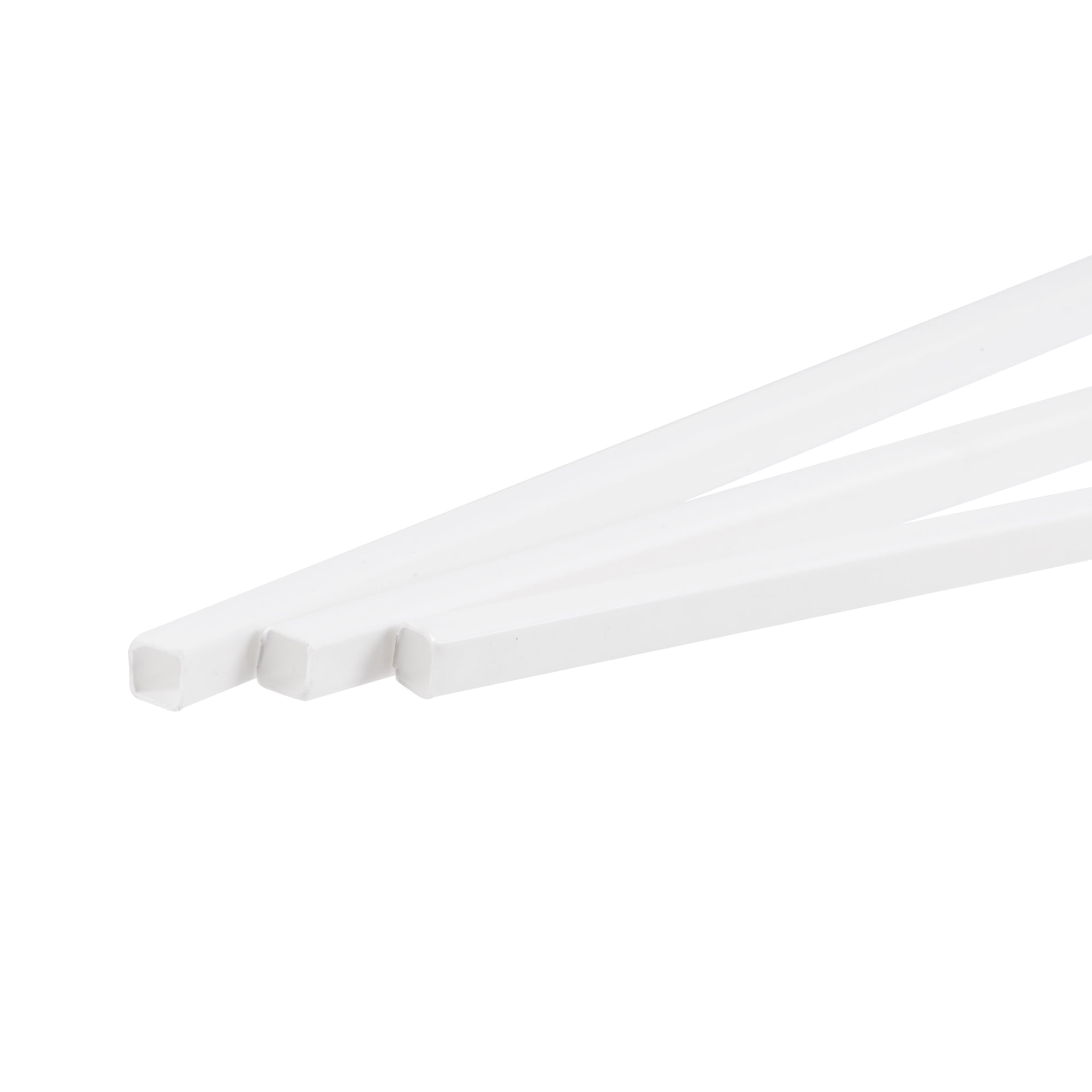 Uxcell 5mmx5mmx250mm White Plastic Model Tube ABS Square Tube for Model ...