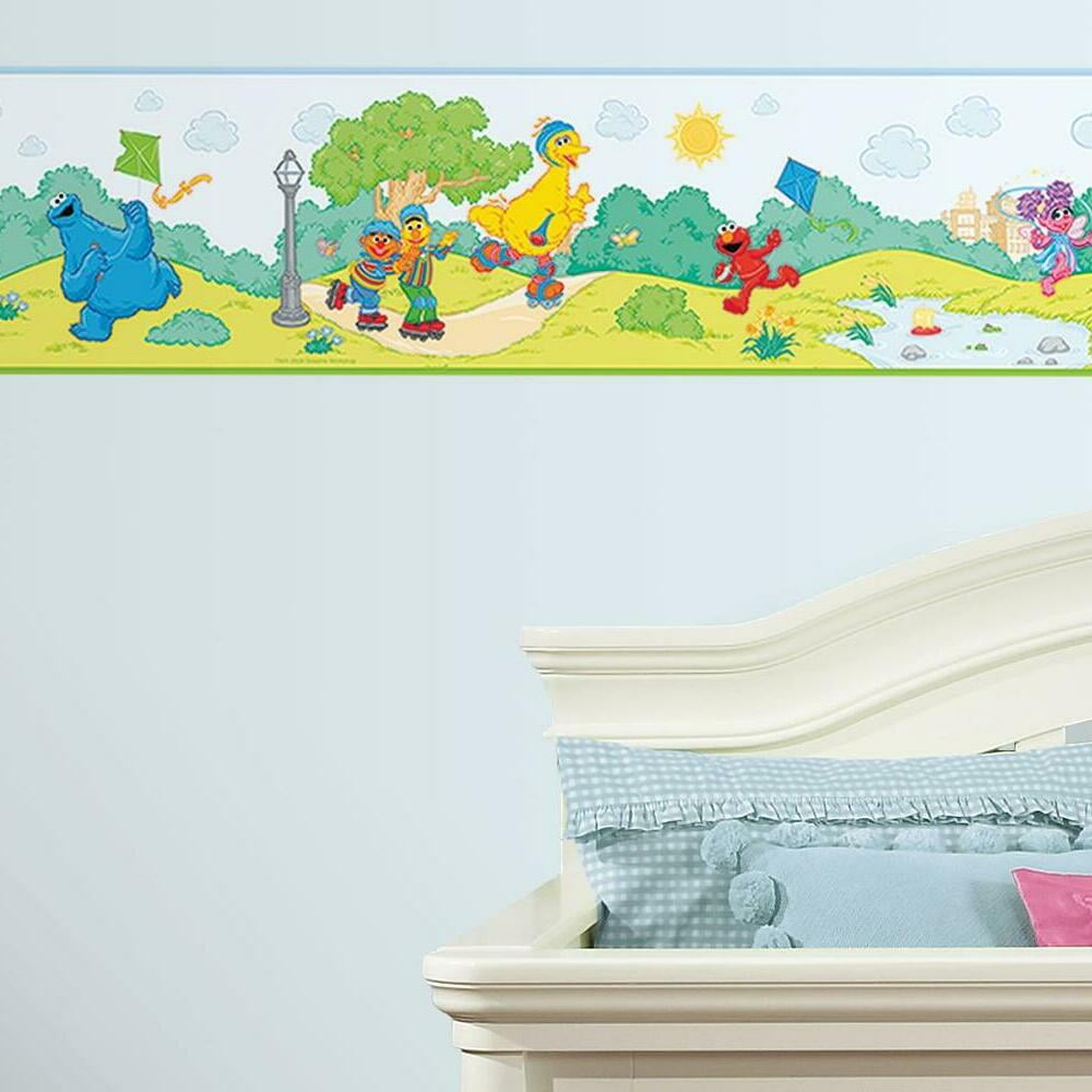 Sesame Street® Peel and Stick Border 15 ft. Carded Pack - Walmart.com