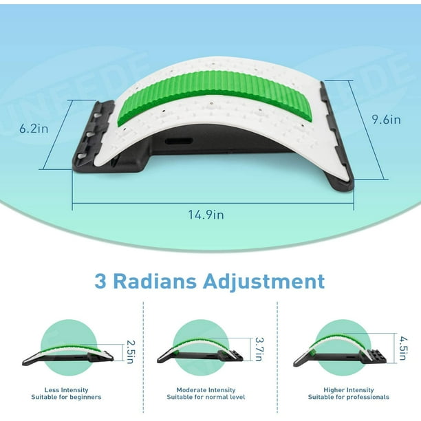 Back Stretcher, Adjustable Multi-Level Back Stretching Device Back ...