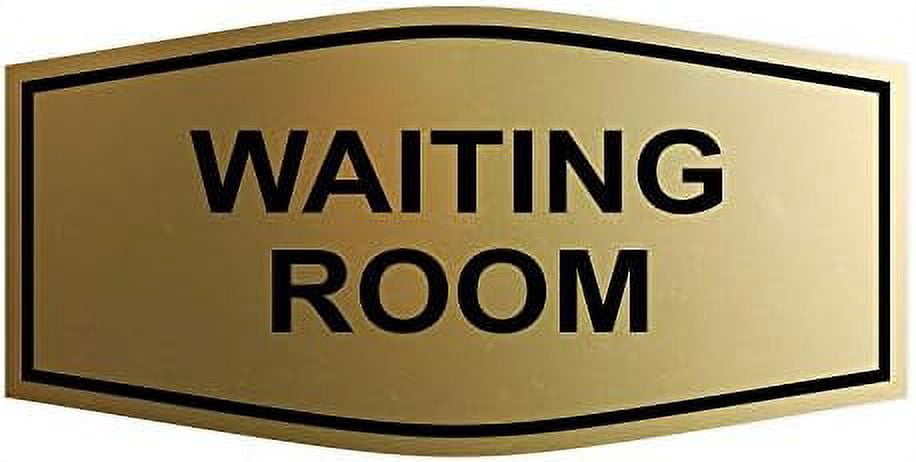 fancy waiting room sign(brushed gold)-medium - Walmart.com