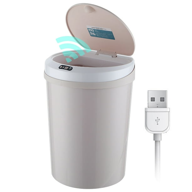 Amdohai Poubelles sans contact de 12 L/3,2 gal, poubelle automatique ...