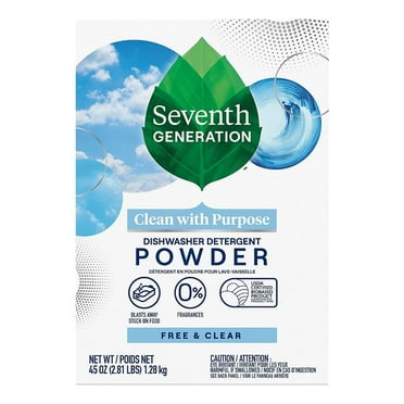 Natural Automatic Dishwasher Detergent Packs, Free and Clear, 45 Powder ...