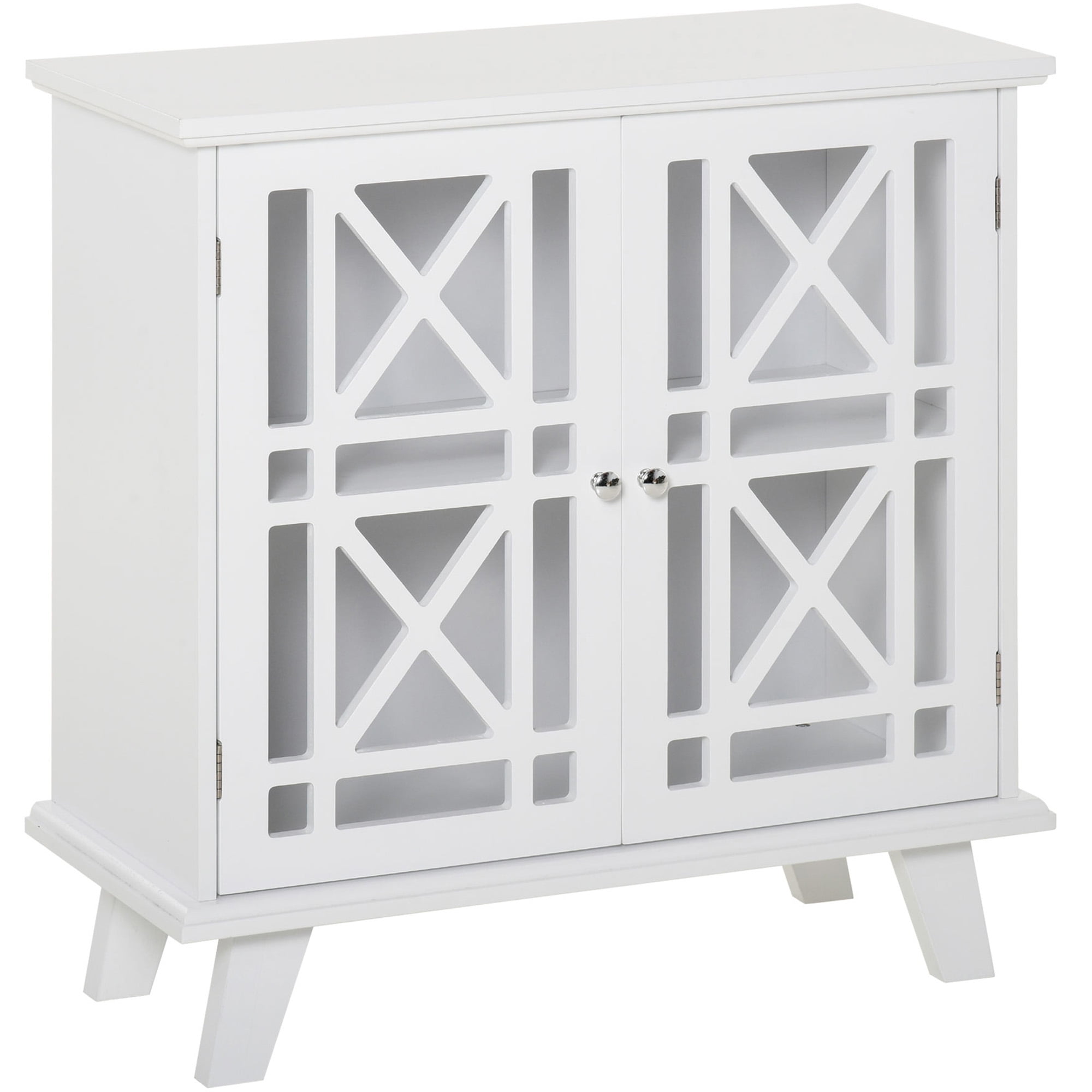 Click here for Homcom Storage Cabinet With Fretwork Doors Shelf M... prices