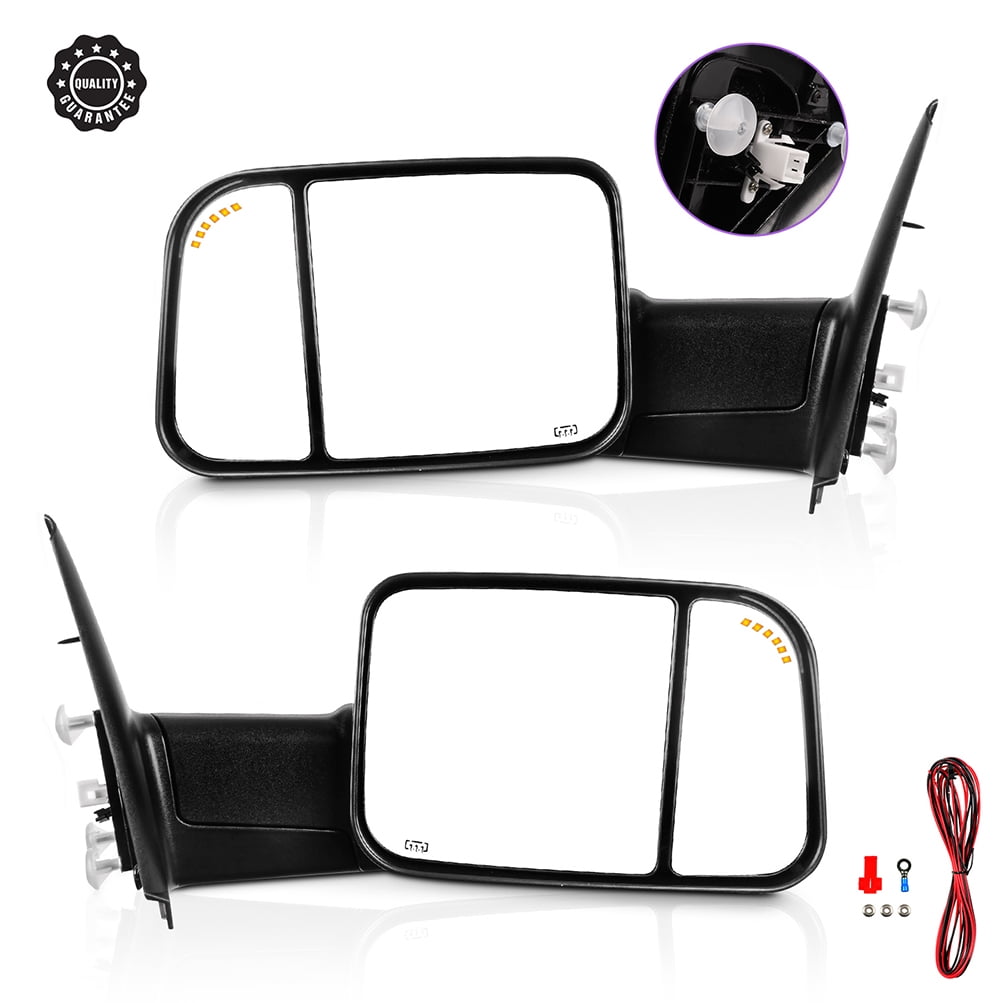 SCITOO Towing Mirrors Exterior Accessories Mirrors fit for 2002-2008 ...