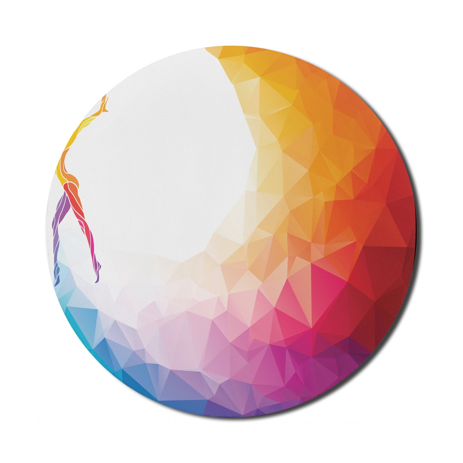 Sports Mouse Pad for Computers, Gymnastics Girl Gymnast Portrait ...