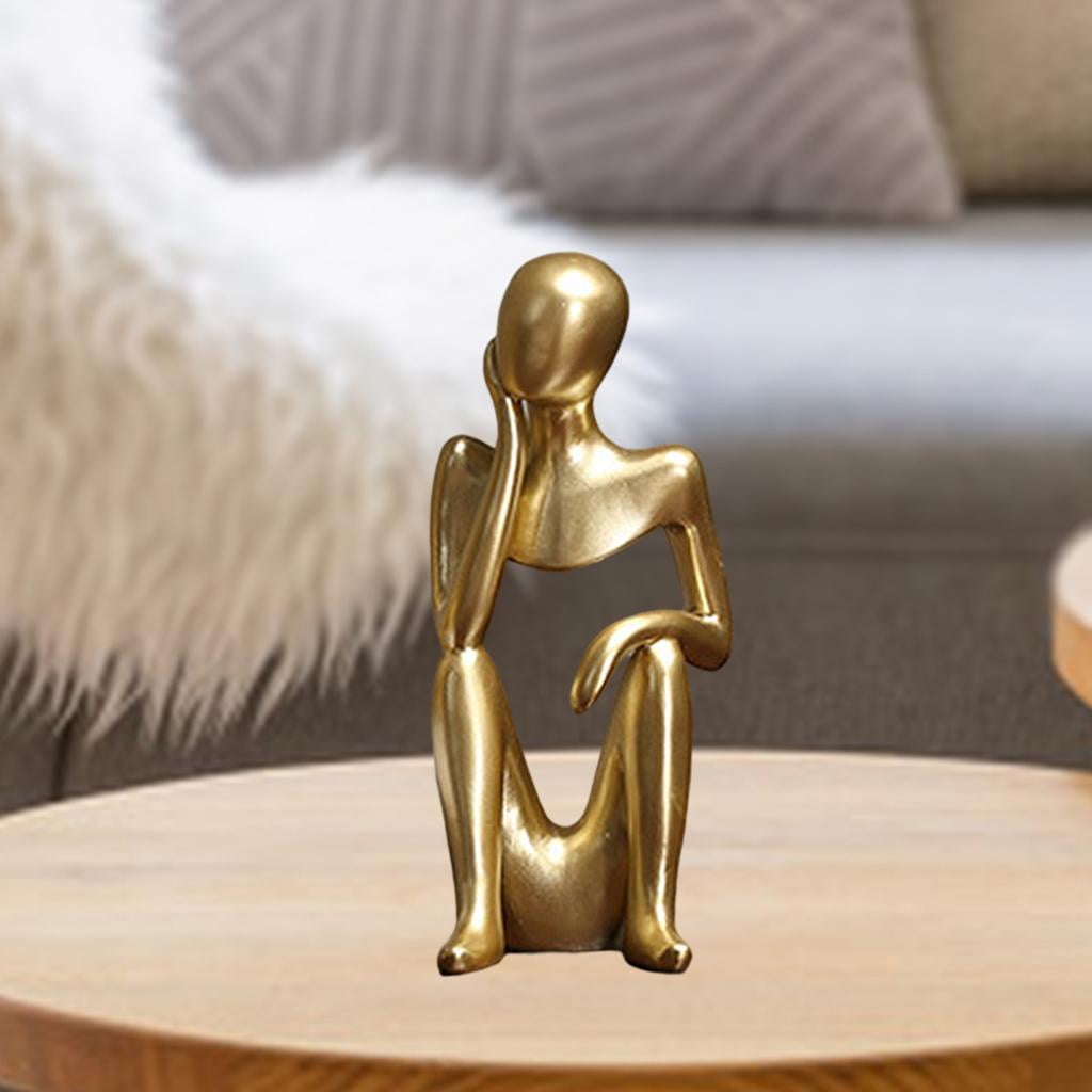 Creative Abstract Human Thinker Statues Sculpture Handmade Figurine ...