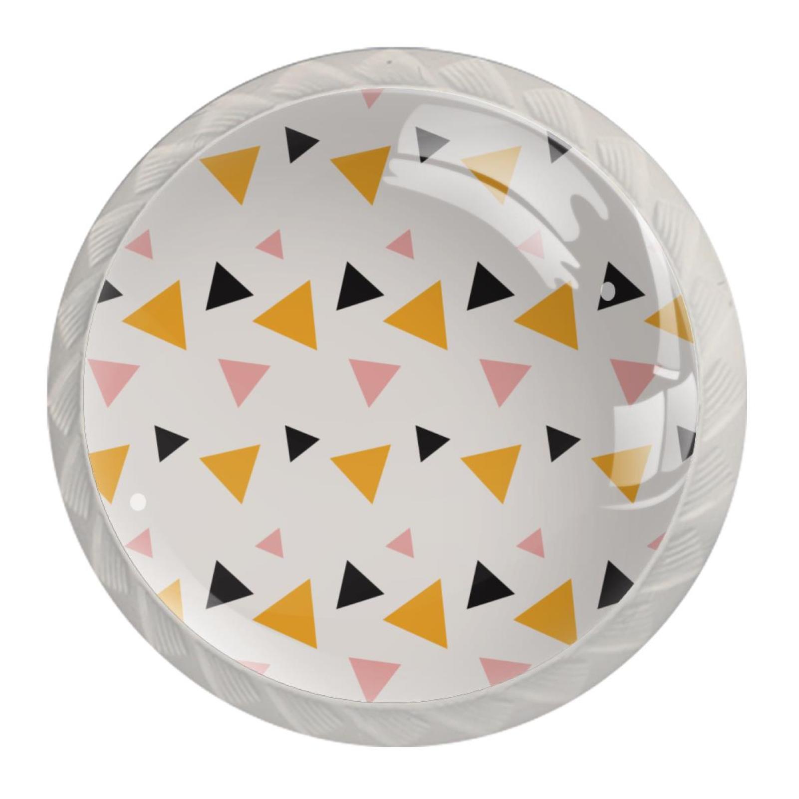 4 Pcs Memphis Triangle Knobs for Kitchen Cabinet Cupboard Dresser ...