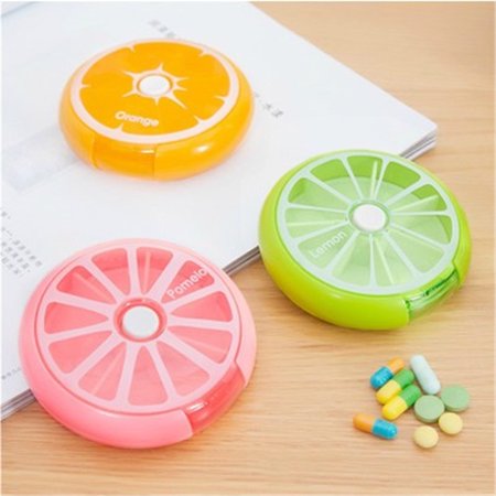 Portable Rotating 7 Day Weekly Pill Organizer Travel Medicine Tablet ...