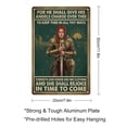 Female Knight Strength And Honor Inspirational Sign Metal Tin Sign Wall ...
