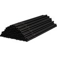 [500 Pack] Black Flexible Plastic Drinking Straws Disposable Straw 8 ...