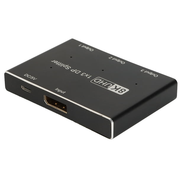 Display Port Splitter,1x3 DisplayPort Splitter Triple DP Splitter ...