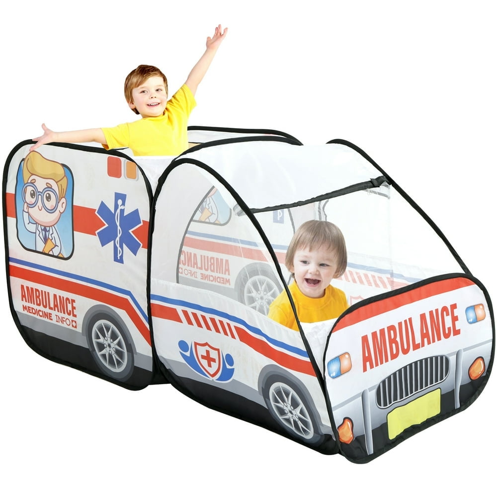 Click here for Hlonk Pop-Up Police Car Fabric Tent For Kids Indoo... prices