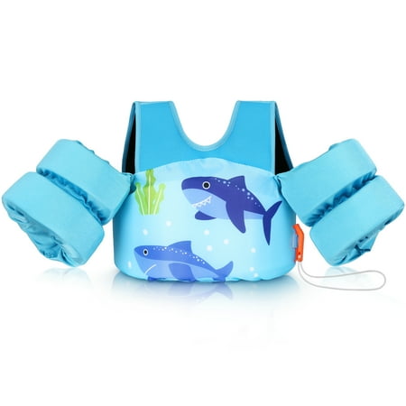 Kids Life vest Children's Swimming Arm Float Whistle child lifejacket ...