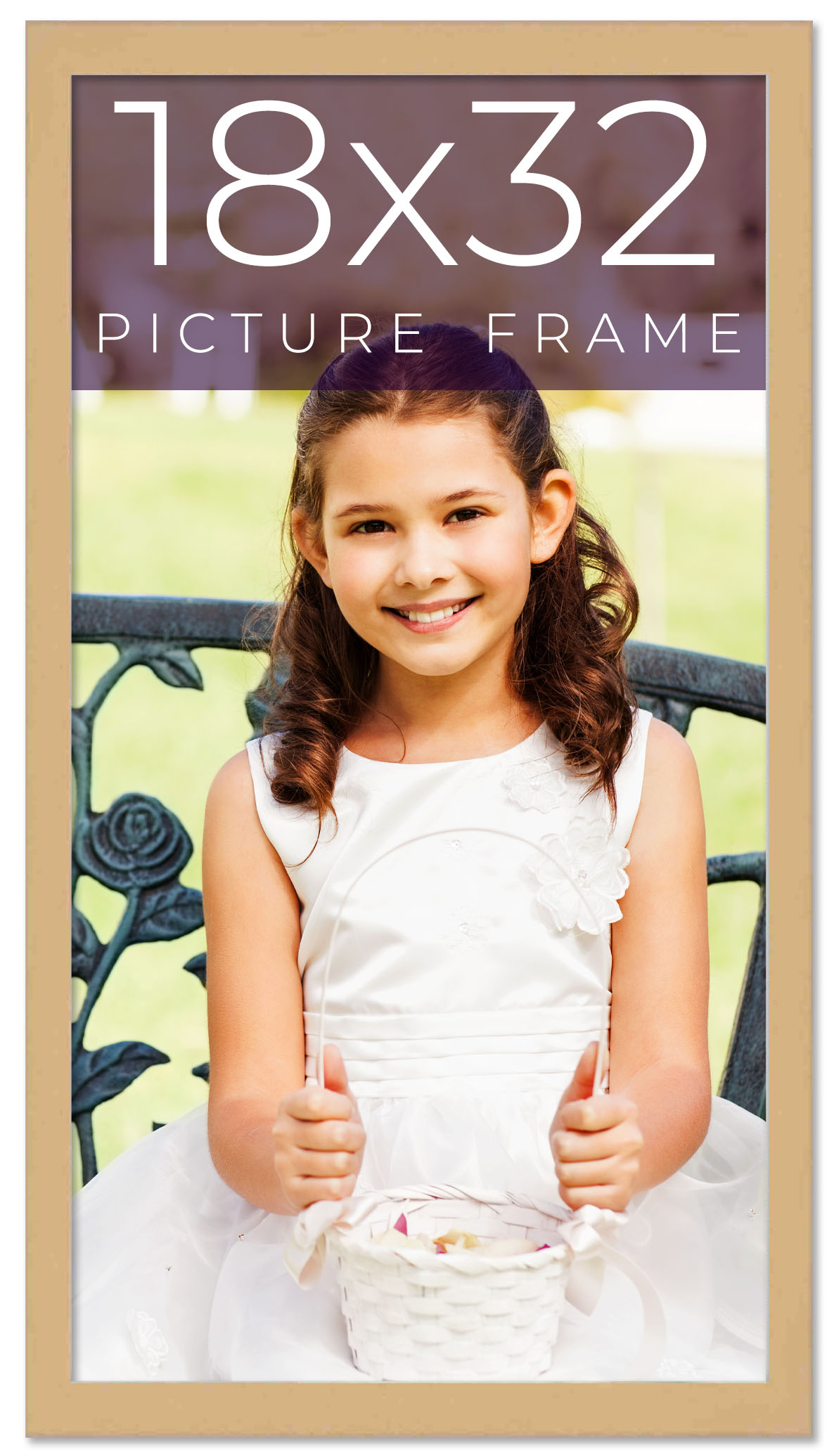 18x32 Shadow Box Frame Brown | 0.875 inches Deep Real Wood Contemporary ...