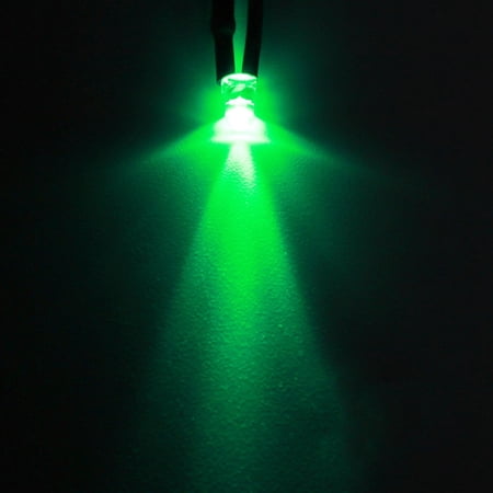 Light Emitting Diodes, 3mm Emerald Green Light LED Diode Wired, For DIY ...