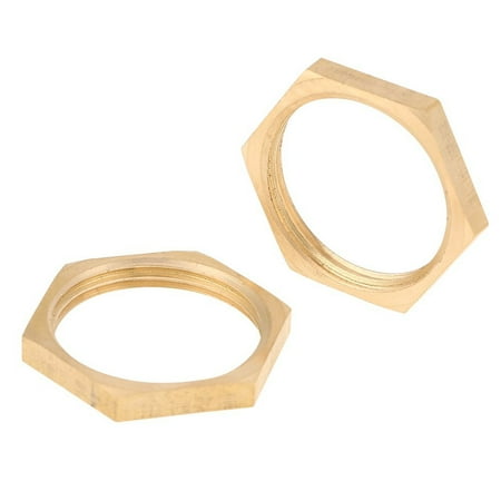 Hex Lock Nuts G1/8 Pipe Lock Nut Thread Pipe Fitting Brass Thin Nut ...