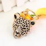 Mgaxyff New Rhinestone Leopard Keyring Charm Pendant Purse Bag Key Ring ...