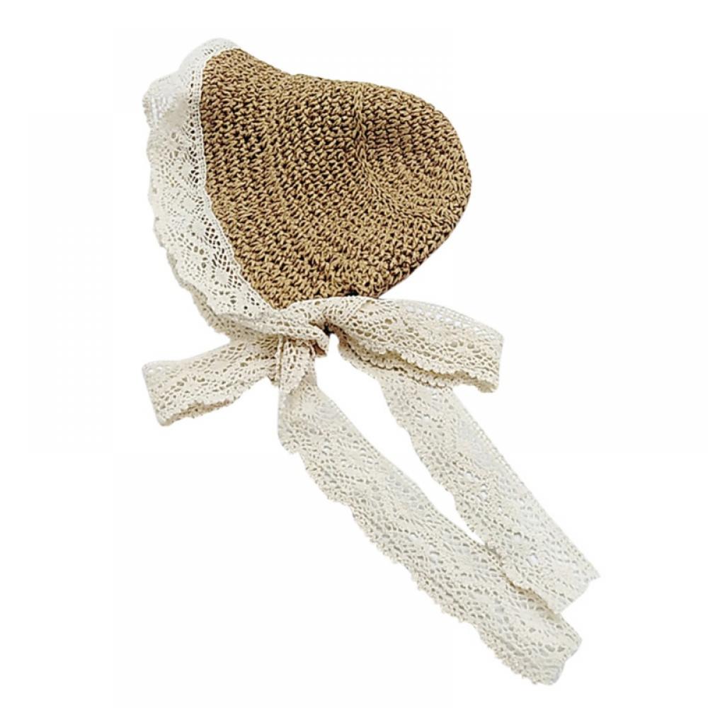 Spring Summer Straw Hat Girls Beach Hat Topwoner Baby Shade Fisherman ...