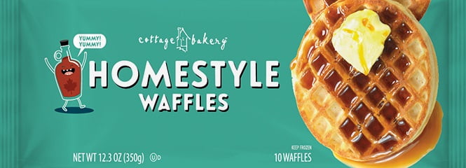 Cottage Bakery Homestyle Waffles, 10 ct, 12.3 oz – Walmart Inventory ...