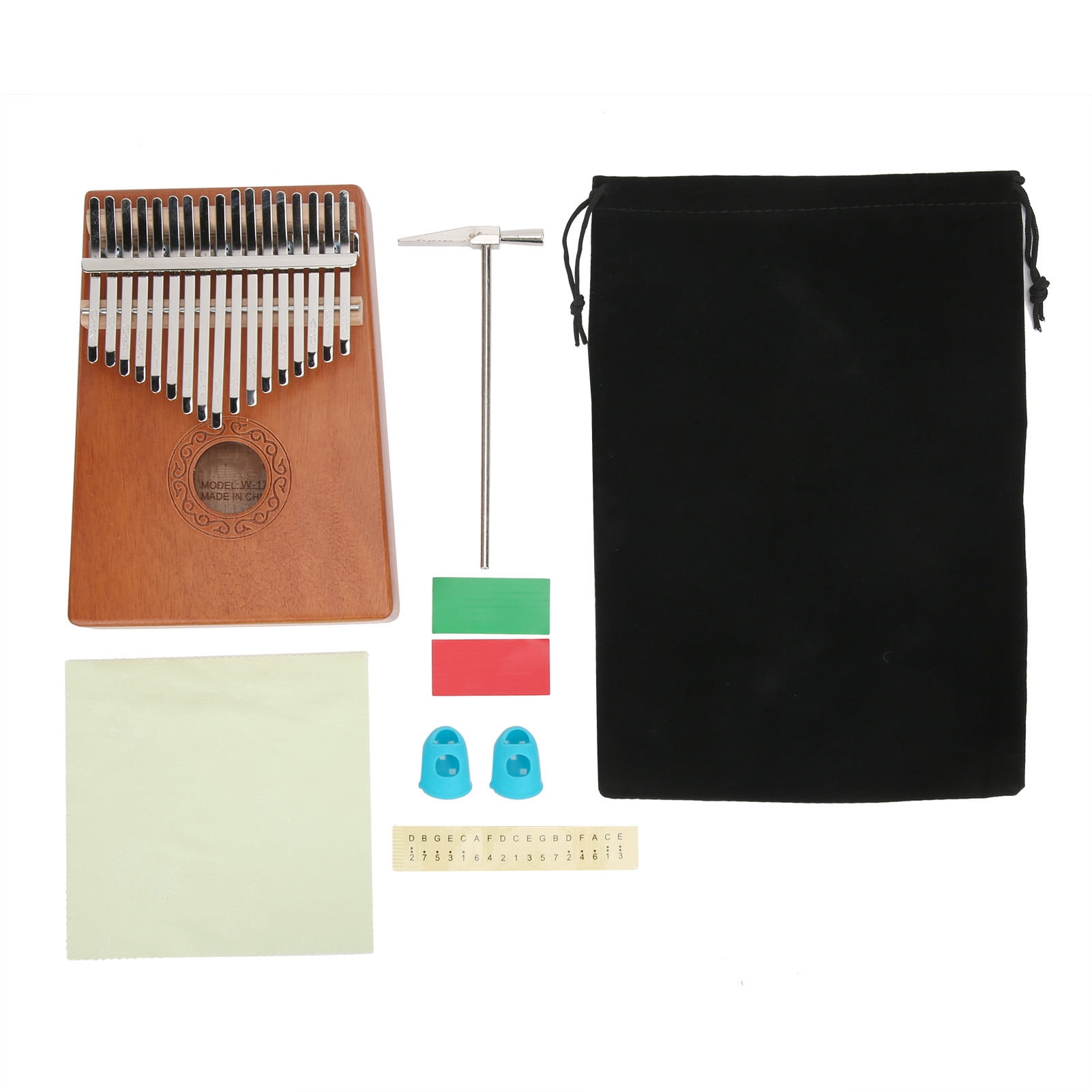 Kalimba, 17 Key Mini Accurate Tuning 17 Key Kalimba For Birthday Gift ...