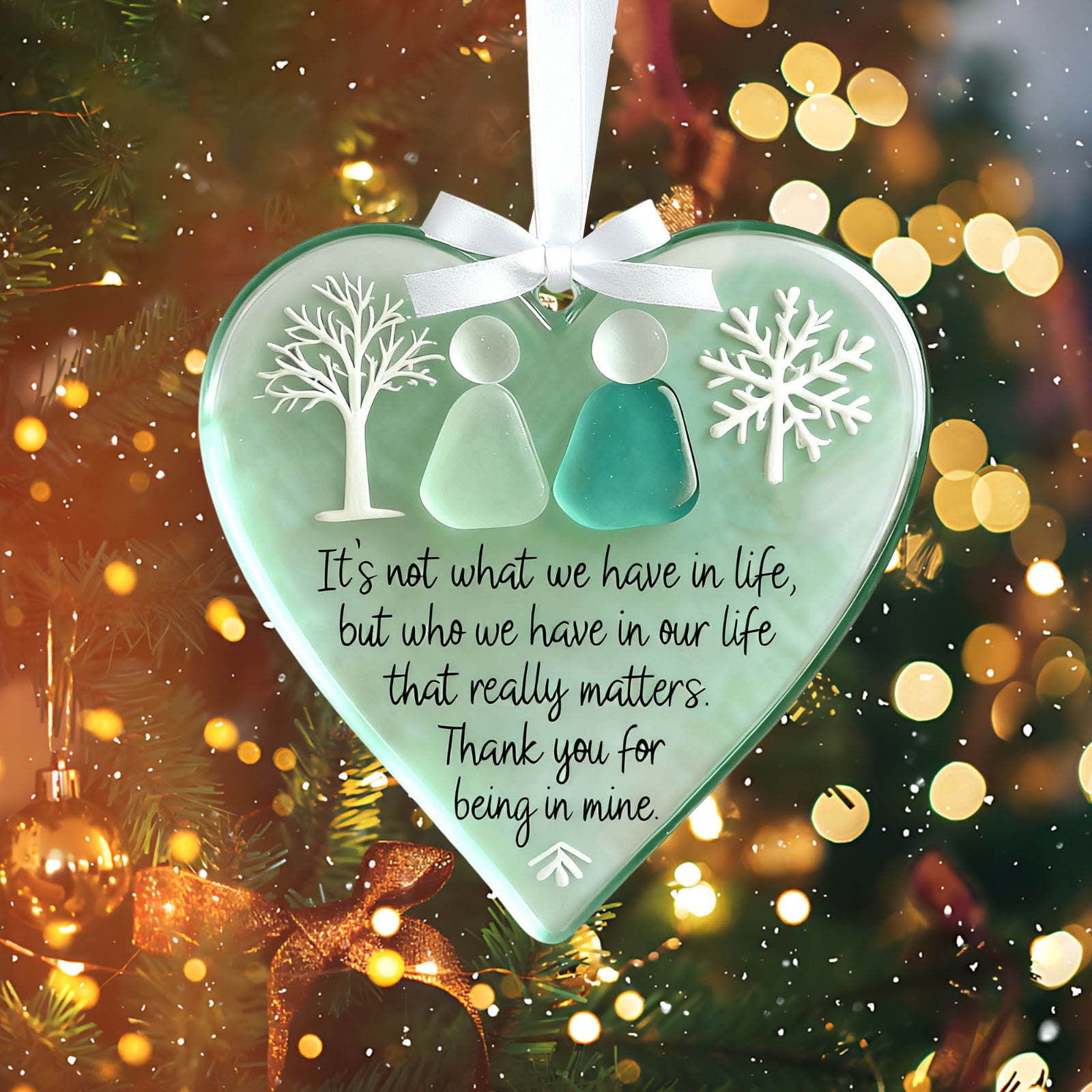 Click here for Ahmt Heart-Shaped Sea Glass Friendship Decor timel... prices