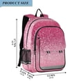 ALAZA Gradient Glitter Pink School Laptop Backpack Travel Bag Casual ...