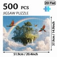 500pc Fun puzzle,frameless paper puzzle, mental exercise,suitable for ...