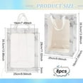 8pcs Folding Marble Print Paper Gift Bags with Handle and Plastic ...