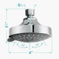 5 Modes High Pressure Shower Head 4 Inches High Flow Fixed Showerheads