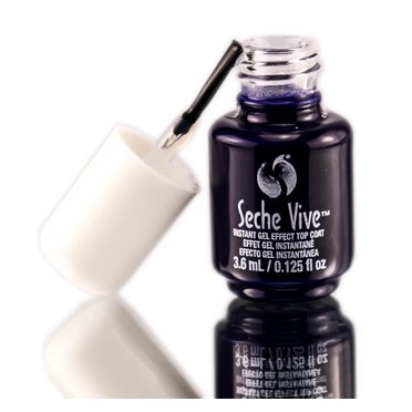 Seche Vive UV Gel Effect Plumping Top Coat Nail Art Polish, 0.5 fl oz ...