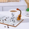 LanHong 13.5 Ounce Guitar Mug Music Note Coffee Mug Ceramic Guitar ...