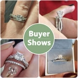 Walmart Black Friday Deals 2025 - Newshe Simple Cubic Zirconia Sterling ...