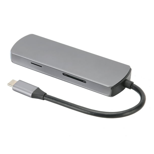 Hub USB Cto HDM K, 6 en 1 USB multipuerto USB tipo CUSB Hub estándares ...