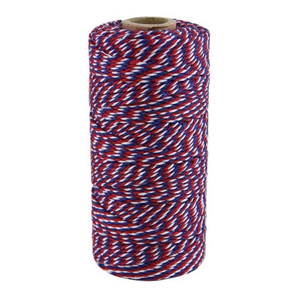 Red, Blue and White Twine, 328 Feet 100m Cotton Bakers Twine Perfect ...