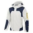 BXINGOHAI Mens Rain Jacket Raincoat Windbreaker Running Waterproof Lightweight with Hood Travel ...