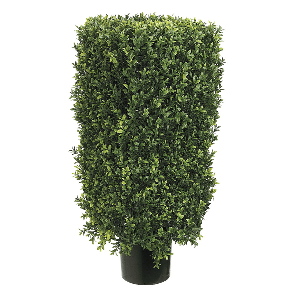 Park Place 30" Rectangular Boxwood Topiary in Plastic Pot - Walmart.com