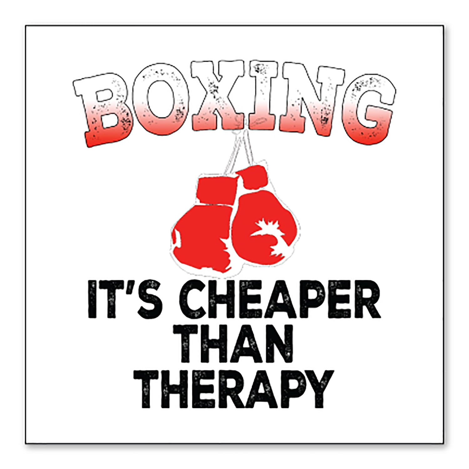 DistinctInk Custom Bumper Sticker - 10" x 10" Decorative Decal - White ...