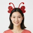 Jiibva 3Pcs Insect Headdress Festival Insect Ear Headband Ladybug Bee ...
