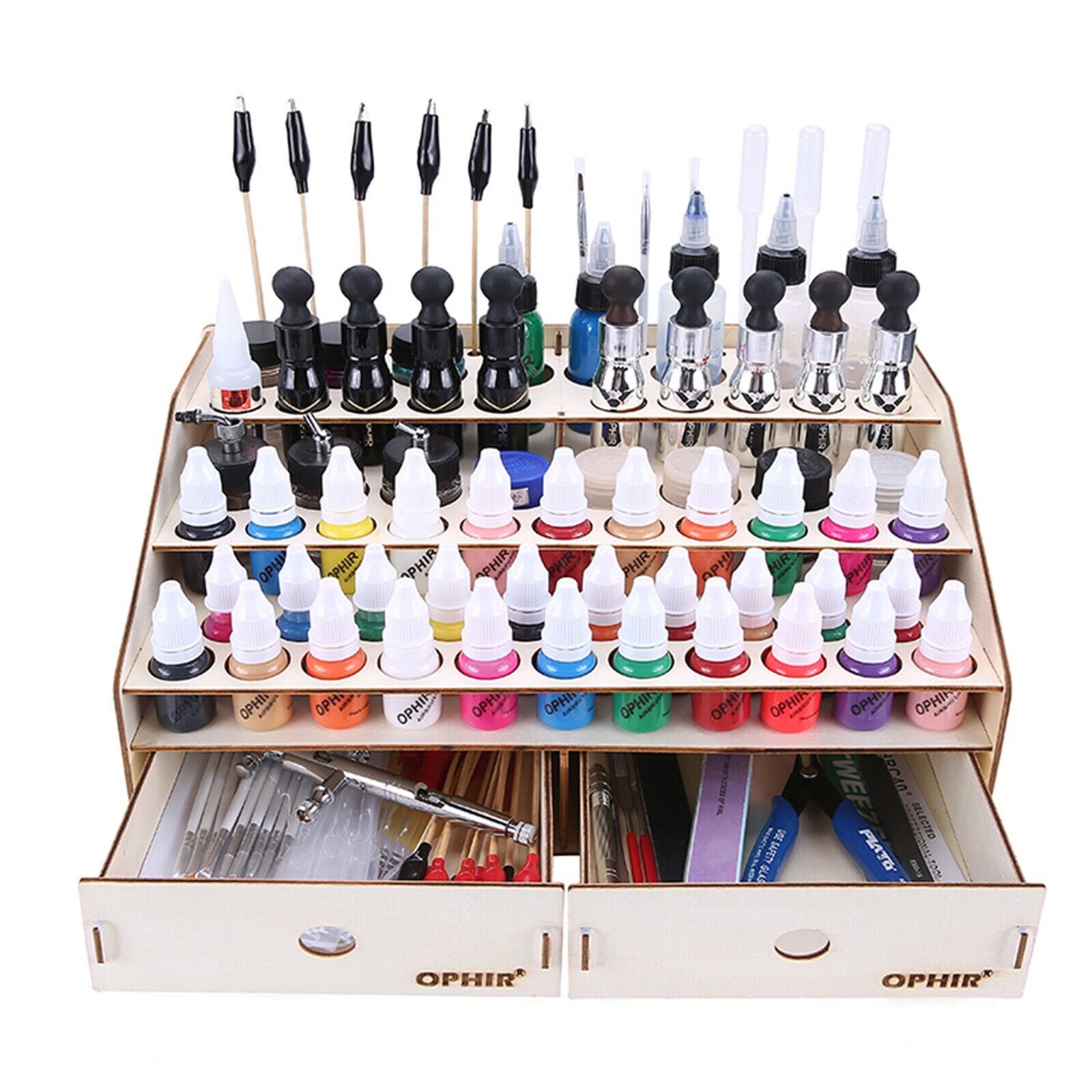 Miumaeov Paint Rack Stand Pigment Ink Bottle Paints Tool Storage Rack ...