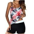 Tqyyweavej Tankini Swim Suits for Women Spaghetti Strap Print Square ...