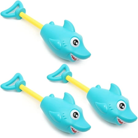Mini Shark Water Blaster Squirt Gun Toy for Kids (7.2 x 3.5 Inches, 3 ...
