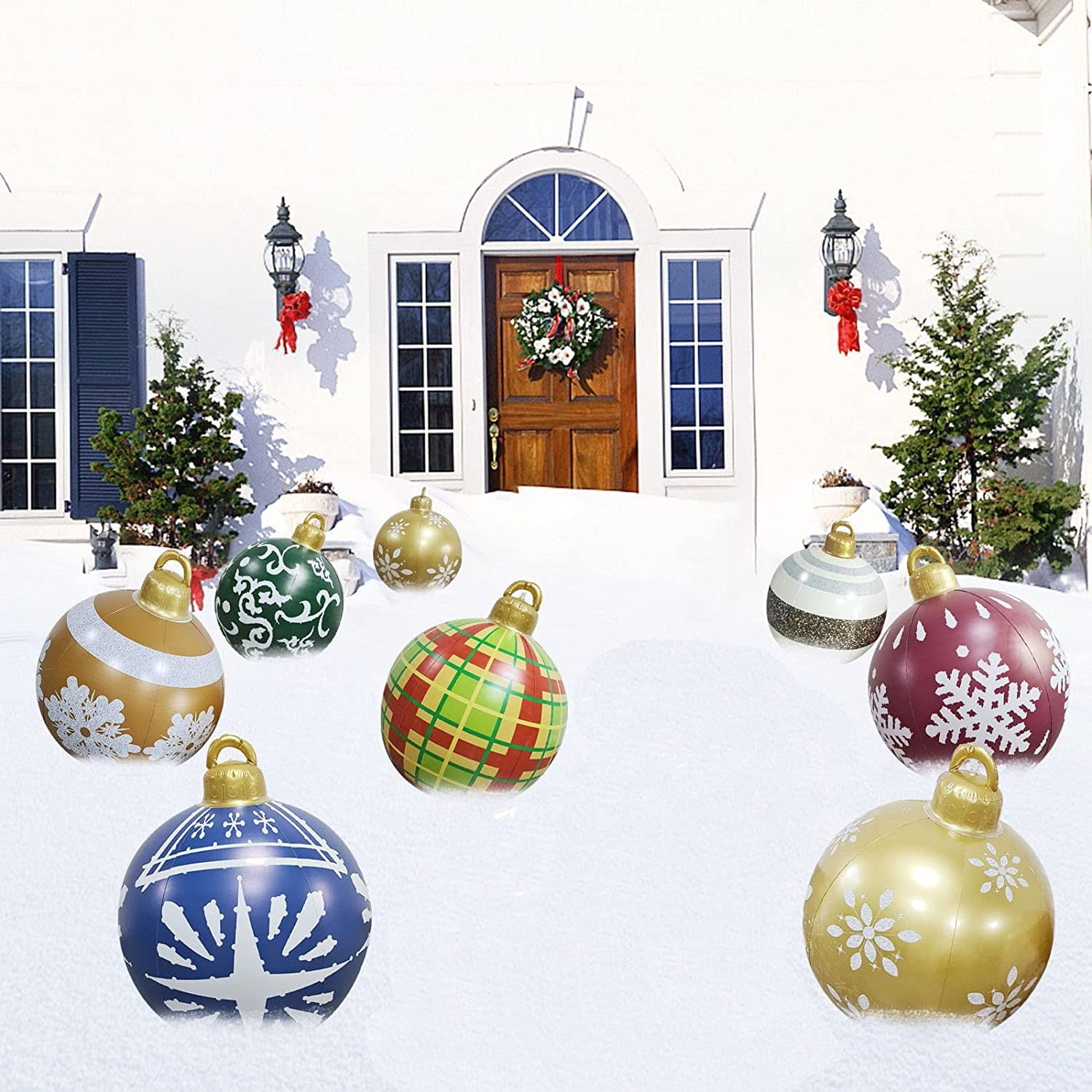 Outdoor Christmas Inflatable Decorated Ball, Giant Christmas PVC ...